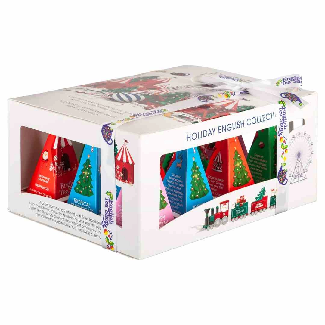 Set de ceai piramidă albă de vacanță (12x2) BIO 24 g - ENGLISH TEA SHOP ...