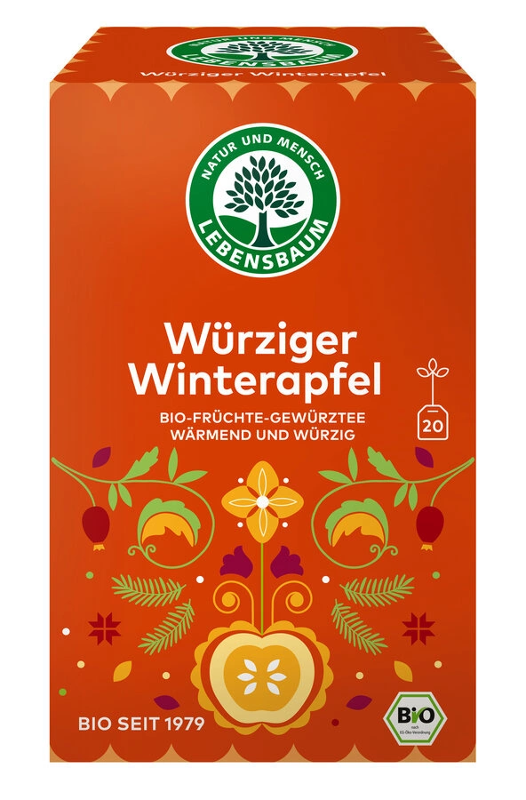 Ceai picant "Winter Apple" bio (20 x 2,5 g) 50 g - Lebensbaum (produs ...
